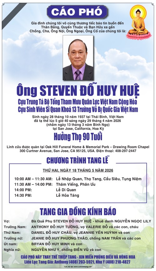 Phân Ưu Ông Đỗ Huy Huệ K13